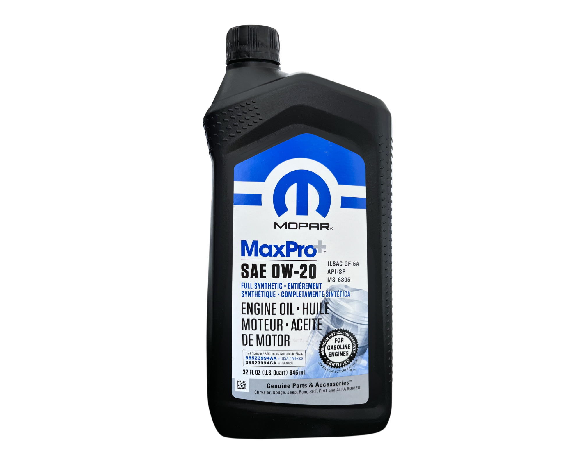 Mopar Motorolja 0W-20 - 68523994AA – Fast Car