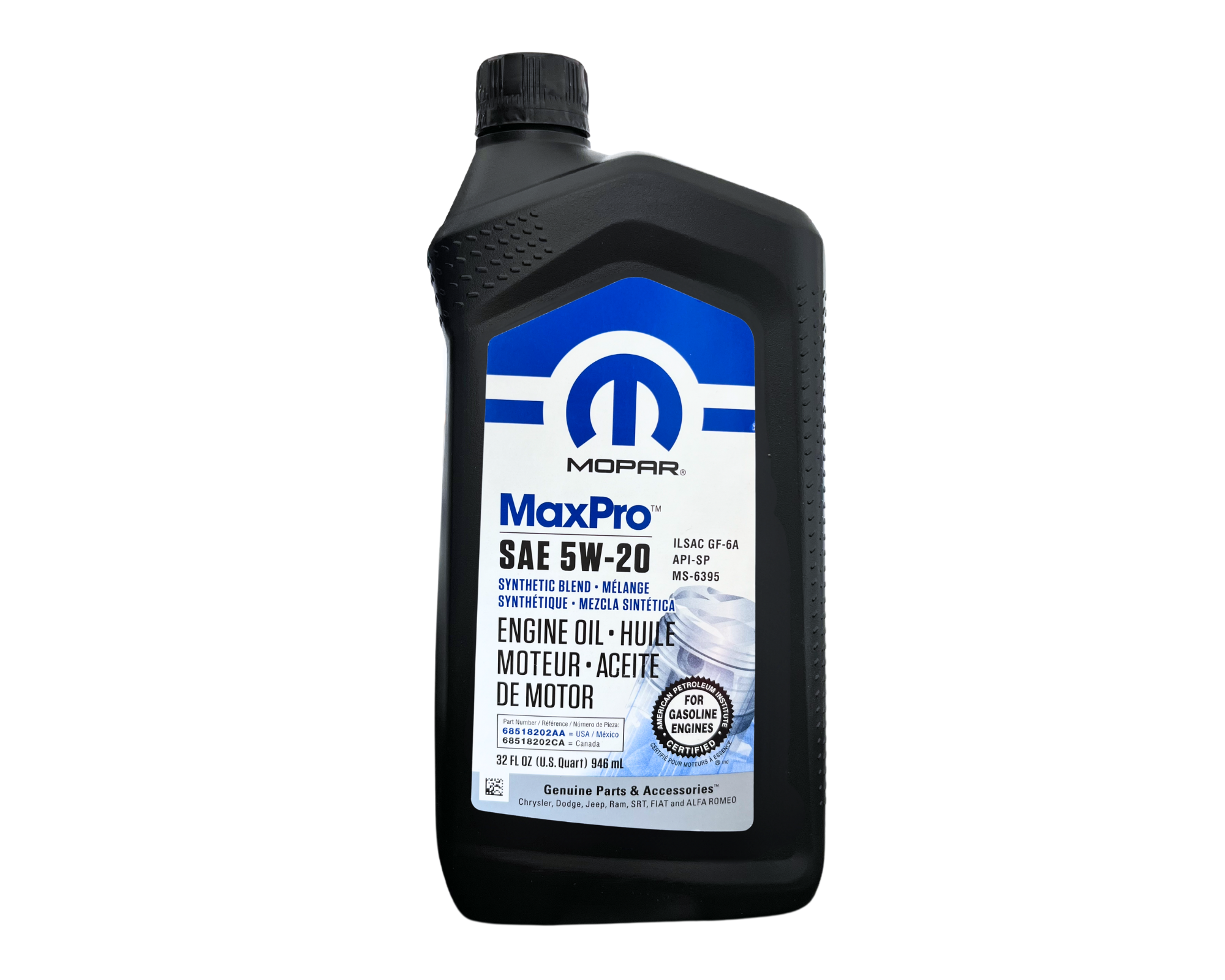 Mopar Motorolja 5W-20 - 68518202AA – Fast Car